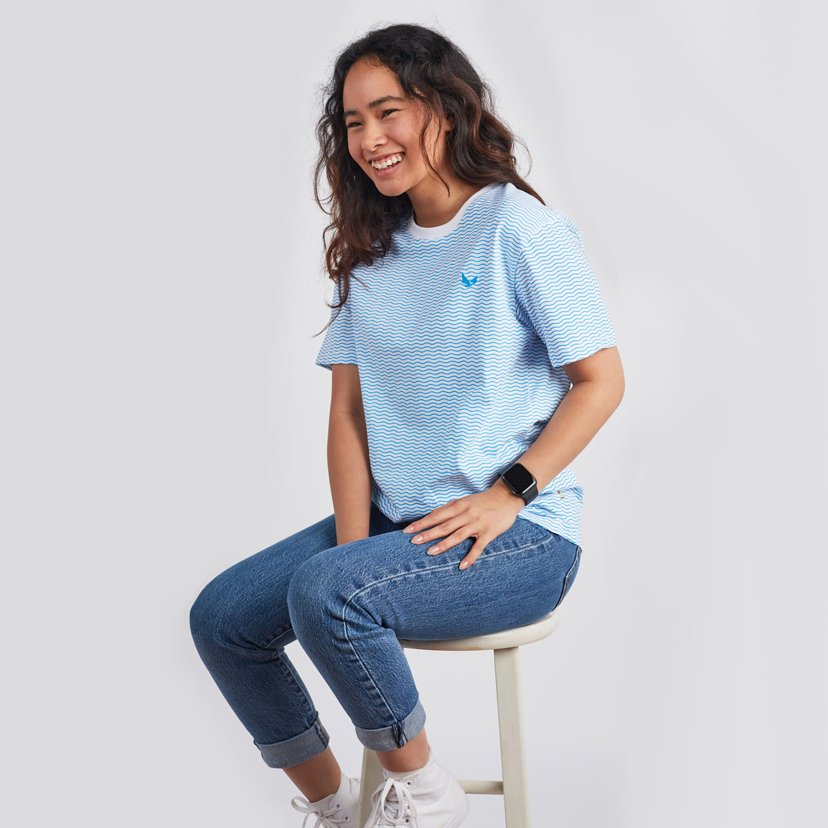 Wavy Threadbird T-shirt (Cotton) – threadbird-store